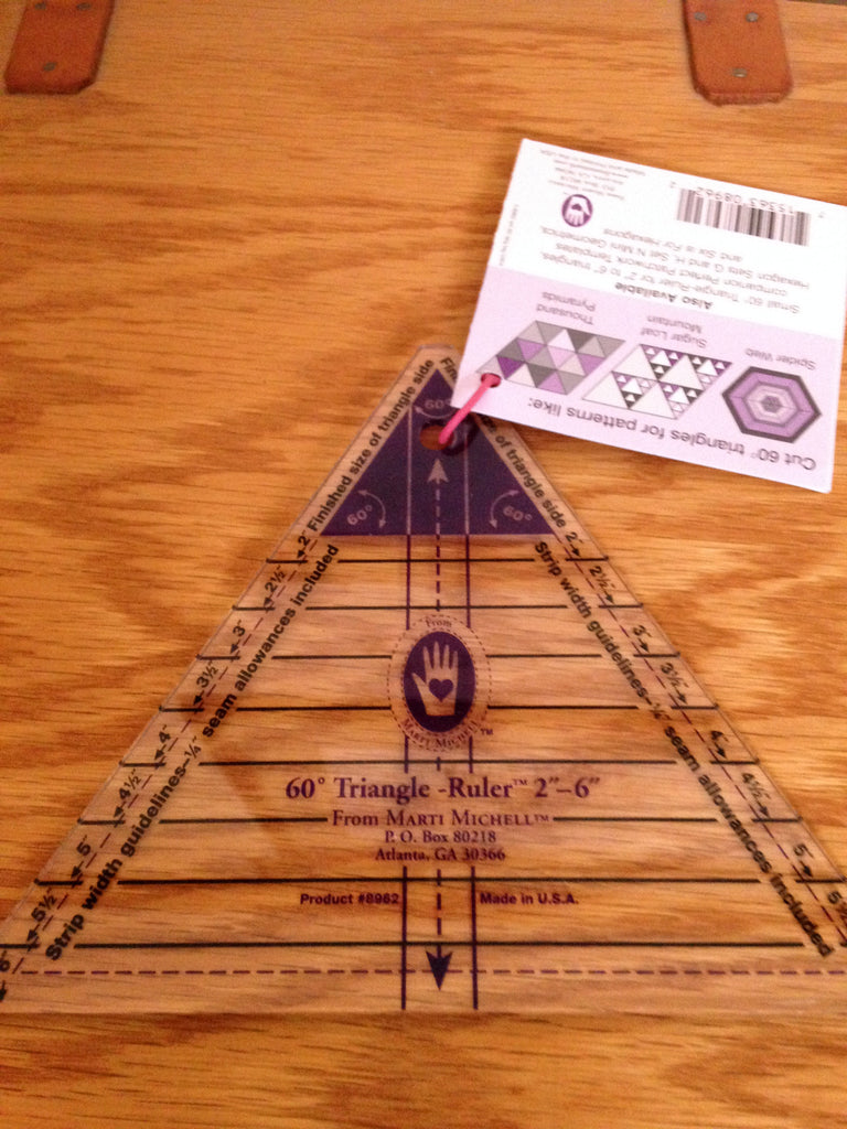 Marti Michell 60 degree Triangle Ruler – Jack Squares Studio