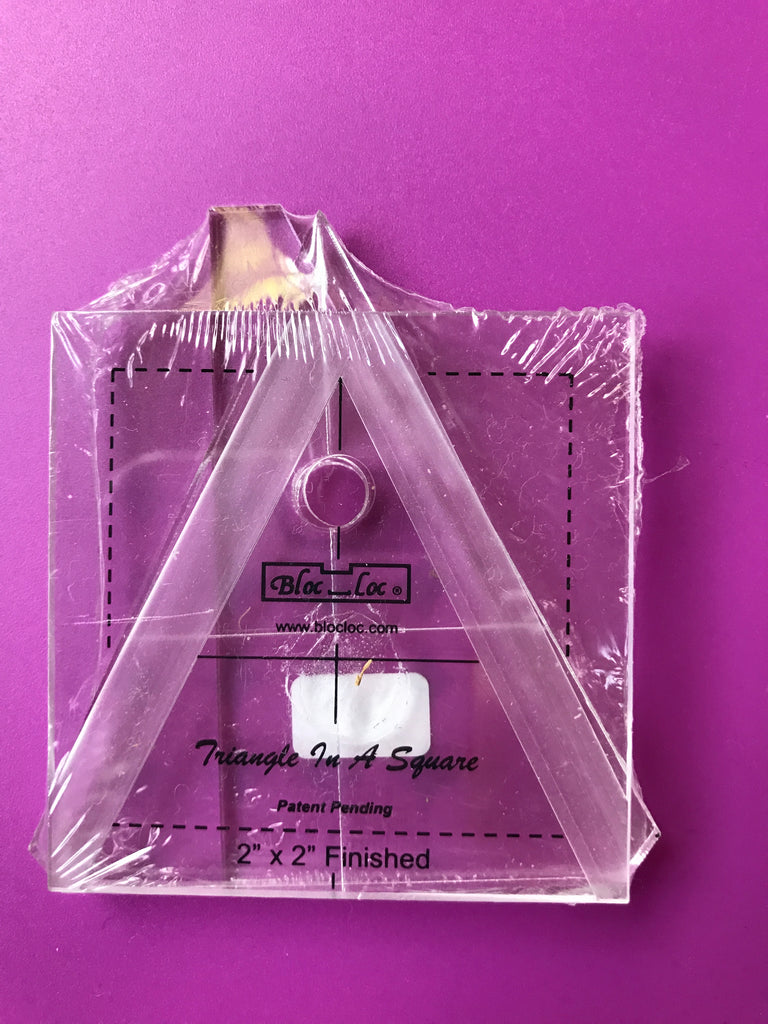 1 1/2" Bloc Loc Triangle in a Square Ruler Set – Jack Squares Studio
